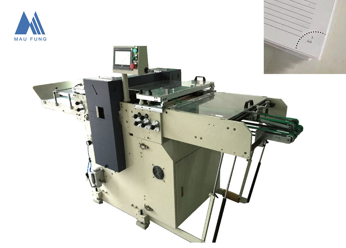 Notebook Page Corner Perforating Machine For Page Tear-Off Perforation ...