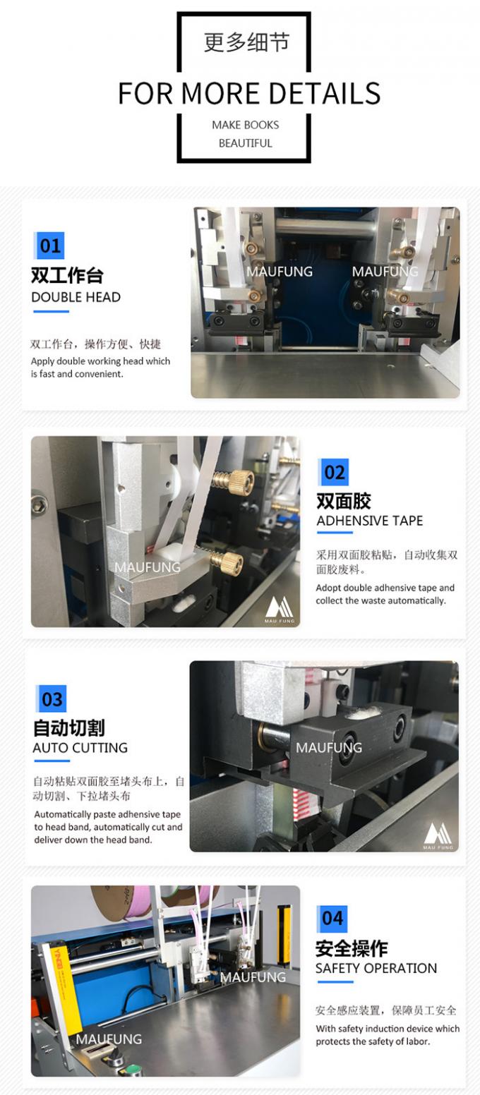 Maufung Double Head A4 Size Notebook Book Block Head Banding Machine ...